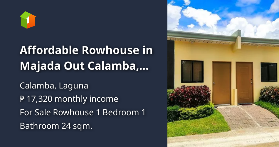 Affordable Rowhouse in Majada Out Calamba, Laguna [Houses and Lots 🏘️ ...