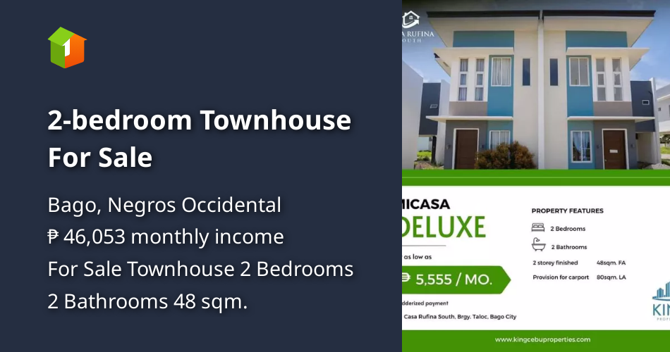 2-bedroom Townhouse For Sale [Houses and Lots 🏘️] (March 2025) in Bago ...