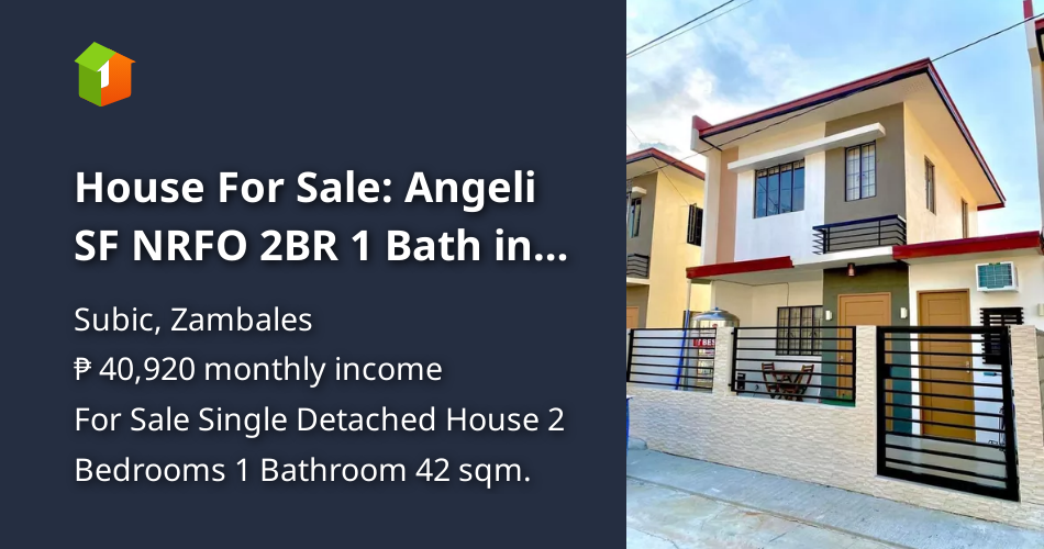 House For Sale: Angeli SF NRFO 2BR 1 Bath in Subic Zambales [Houses and ...