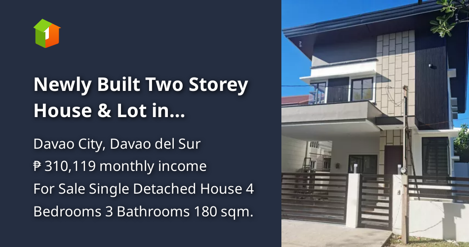 Newly Built Two Storey House & Lot in Woodridge Subd. Maa, Davao City [Houses and Lots 🏘️] (June ...