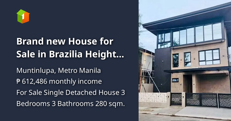 Brand new House for Sale in Brazilia Heights Tunasan Muntinlupa City ...