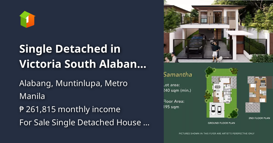 Single Detached in Victoria South Alabang Muntinlupa City [Houses and ...