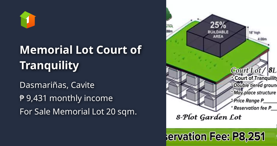 Memorial Lot Court of Tranquility [Lots 🚜] (October 2025) in Dasmariñas ...