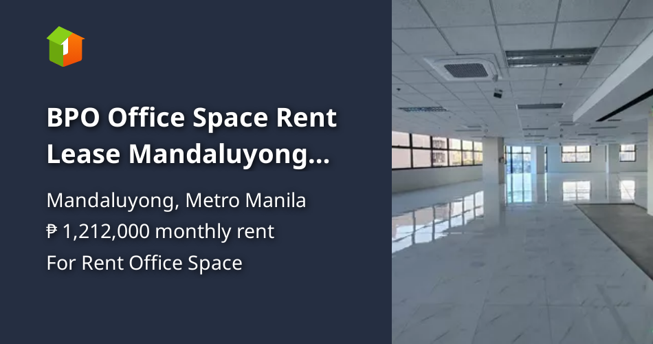 BPO Office Space Rent Lease Mandaluyong City Philippines 2020 sqm ...