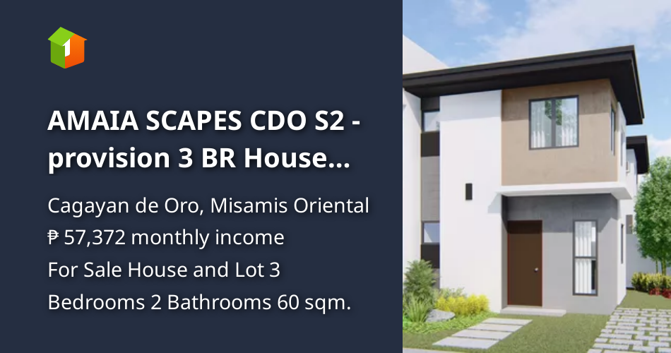 AMAIA SCAPES CDO S2 - provision 3 BR House for Sale in Cagayan de Oro Misamis Oriental [Houses ...