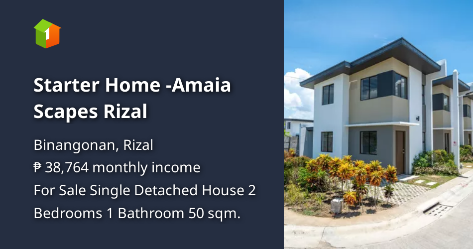 Starter Home -Amaia Scapes Rizal [Houses and Lots 🏘️] (November 2024 ...
