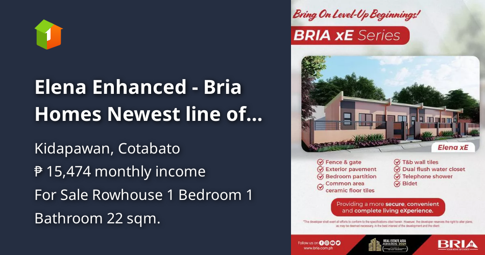 Elena Enhanced - Bria Homes Newest line of Innovation [Houses and Lots ...