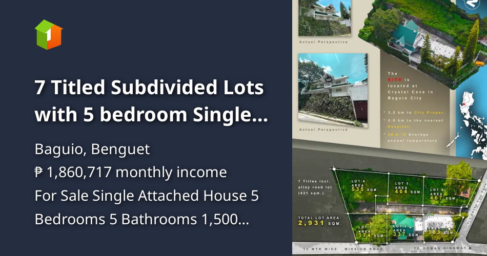 7 Titled Subdivided Lots with 5 bedroom Single Attached House [Houses ...