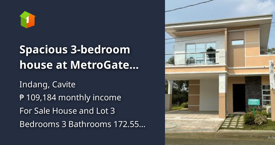 Spacious 3-bedroom house at MetroGate Indang, Cavite [Houses and Lots 🏘 ...