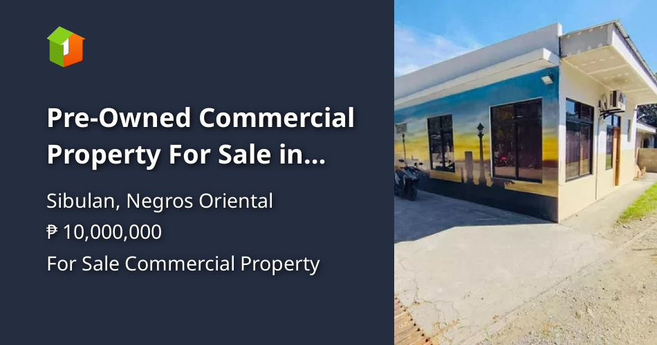Pre-Owned Commercial Property For Sale in Sibulan Negros Oriental ...