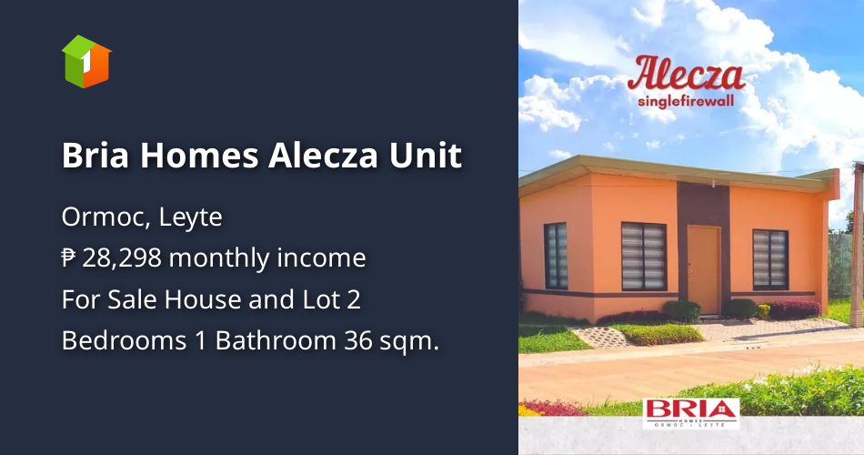 Bria Homes Alecza Unit [Houses and Lots 🏘️] (March 2022) in Ormoc ...