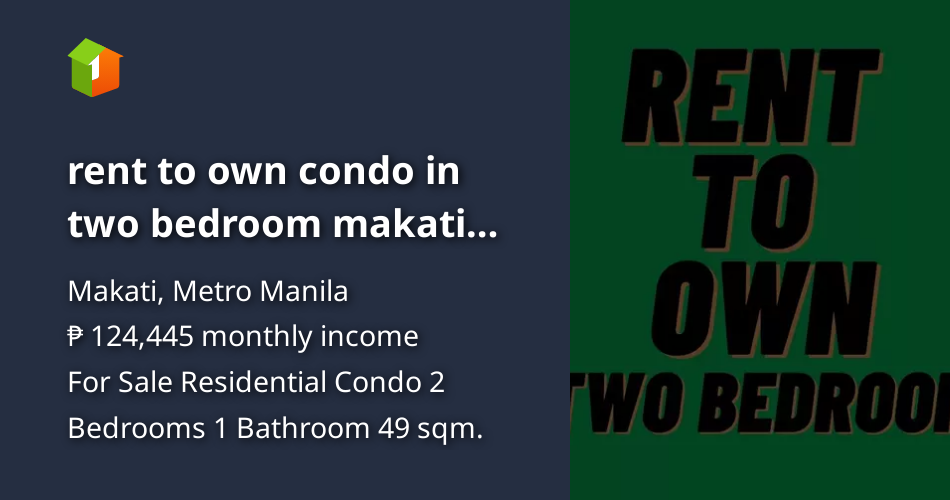 Rent to own condo in two bedroom makati city chino roces [Condos 🏙️ ...
