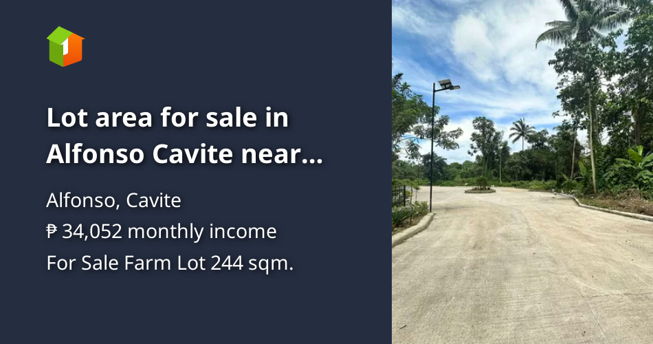 Lot area for sale in Alfonso Cavite near Tagaytay with fruit bearing trees [Lots 🚜] (October ...