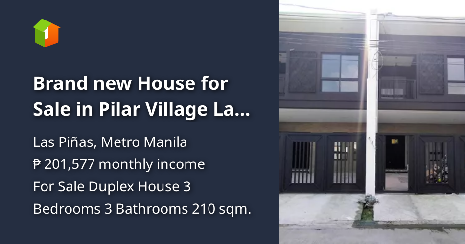 Brand new House for Sale in Pilar Village Las Pinas City [Houses and ...