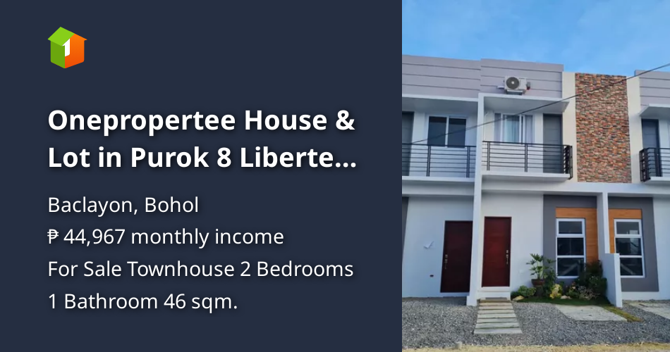 Onepropertee House & Lot in Purok 8 Liberted Baclayon Bohol [Houses and ...