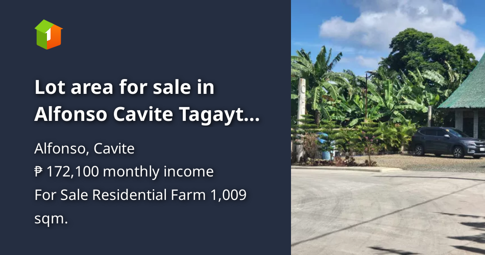 Lot area for sale in Alfonso Cavite Tagaytay climate [Lots 🚜] (May 2025) in Alfonso, Cavite for sale