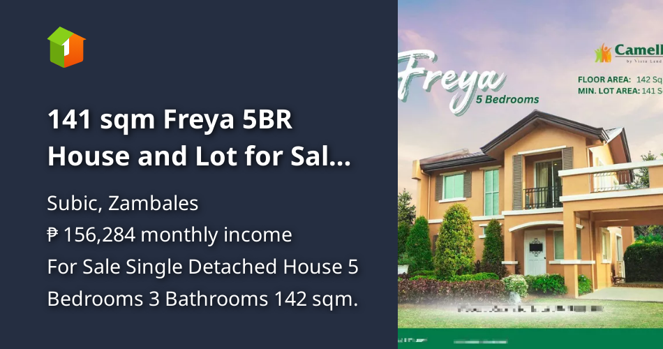 141 sqm Freya 5BR House • Lot for Sale in Camella Subic [Houses and ...