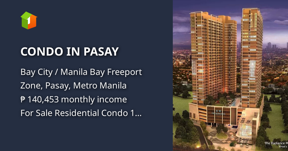 CONDO IN PASAY [Condos 🏙️] (June 2023) in Bay City / Manila Bay Freeport Zone, Pasay, Metro ...