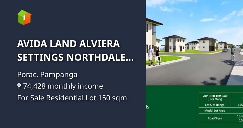 AVIDA LAND ALVIERA SETTINGS NORTHDALE in PORAC PAMPANGA LOT or HOUSE ...