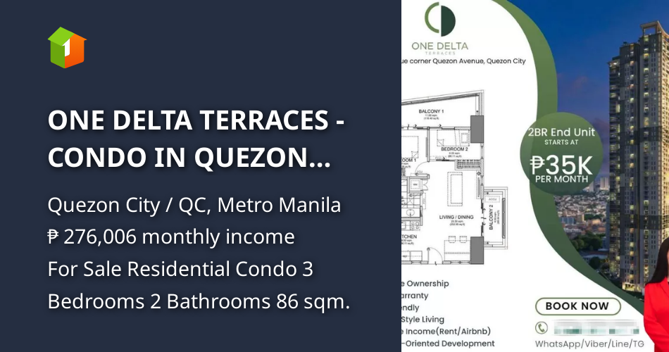 ONE DELTA TERRACES - CONDO IN QUEZON CITY near Solaire North, MRT ...