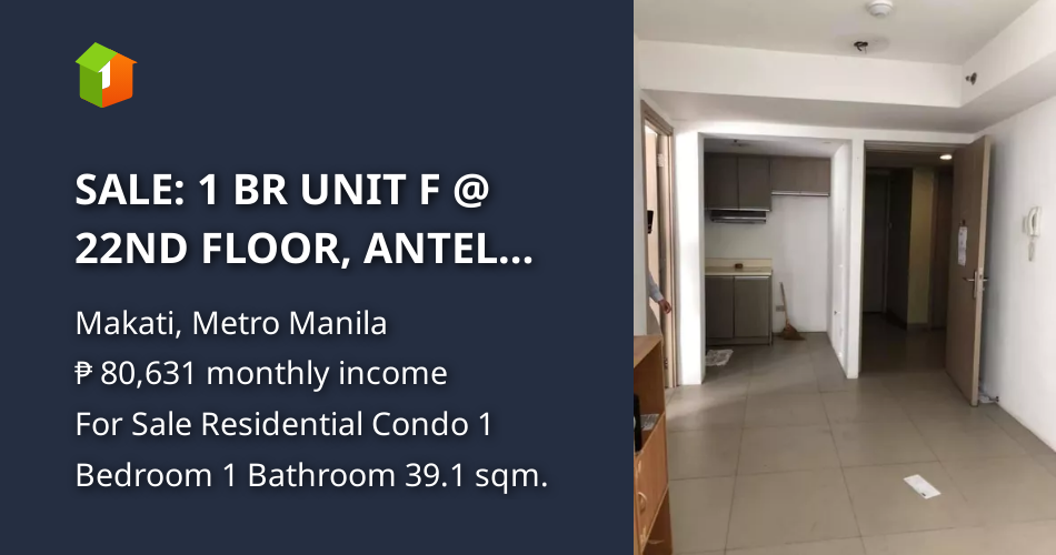 SALE: 1 BR UNIT F @ 22ND FLOOR, ANTEL SPA AND SERENITY SUITES [Condos 🏙 ...