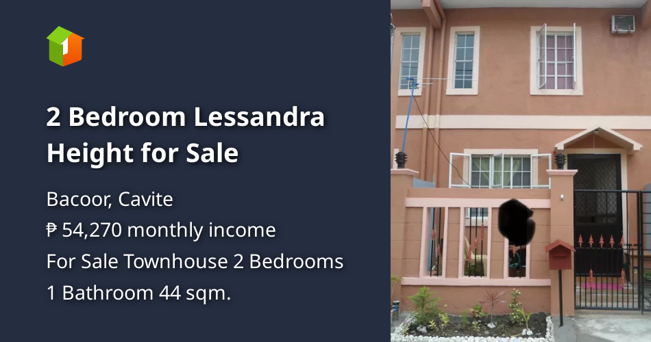 2 Bedroom Lessandra Height for Sale [Houses and Lots 🏘️] (May 2023) in ...