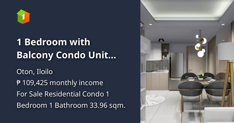 1 Bedroom with Balcony Condo Unit with Scenic View, Pre selling [Condos ...