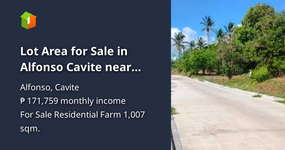 Lot Area for Sale in Alfonso Cavite near Splendido Tagaytay Good for Investment [Lots 🚜 ...