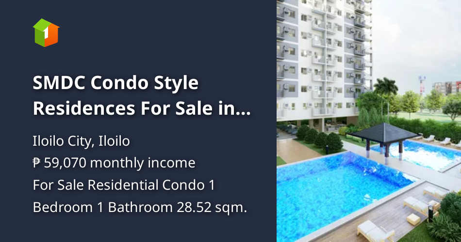 SMDC Condo Style Residences For Sale in SM City, Iloilo City [Condos 🏙️ ...