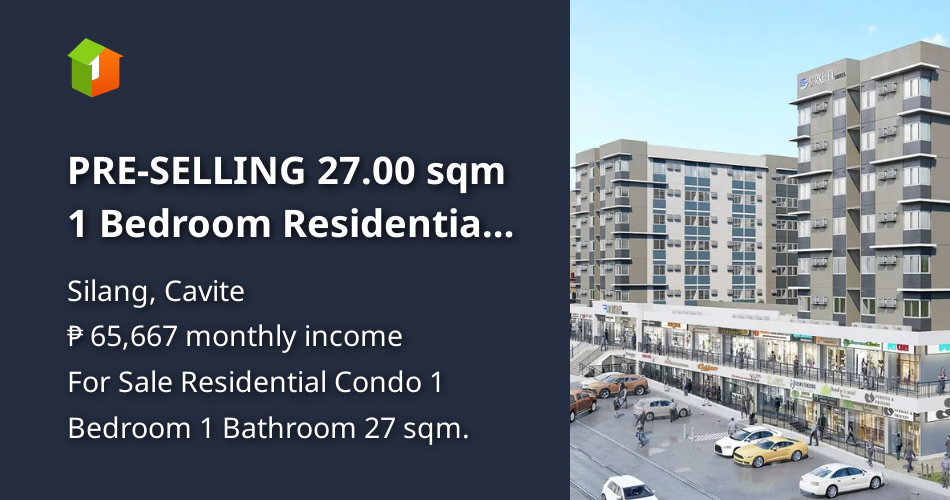 PRE-SELLING 27.00 sqm 1 Bedroom Residential Condo For Sale in Berkeley ...