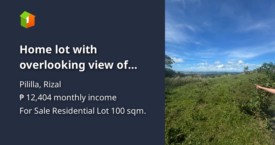 Home lot with overlooking view of mountains ang laguna lake [Lots 🚜 ...