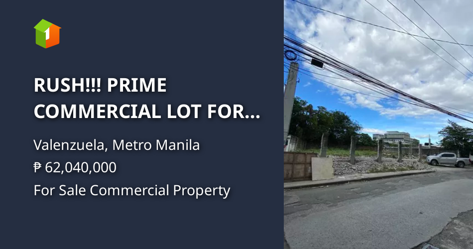 RUSH!!! PRIME COMMERCIAL LOT FOR SALE AT MAYSAN,VALENZUELA [Commercial ...