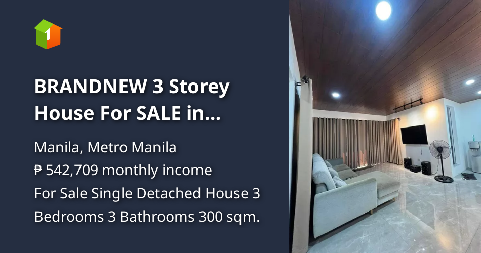 BRANDNEW 3 Storey House For SALE in Tondo, Manila [Houses and Lots 🏘️ ...
