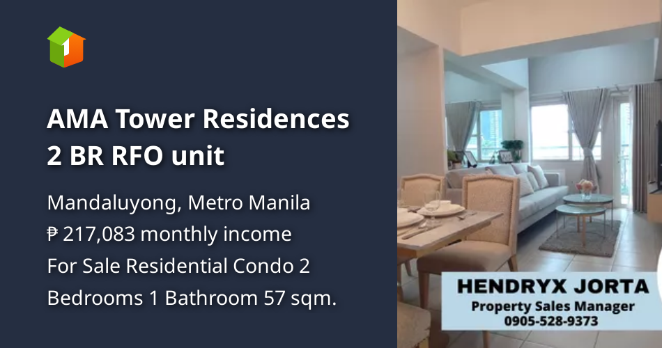 AMA Tower Residences 2 BR RFO unit [Condos 🏙️] (January 2022) in ...