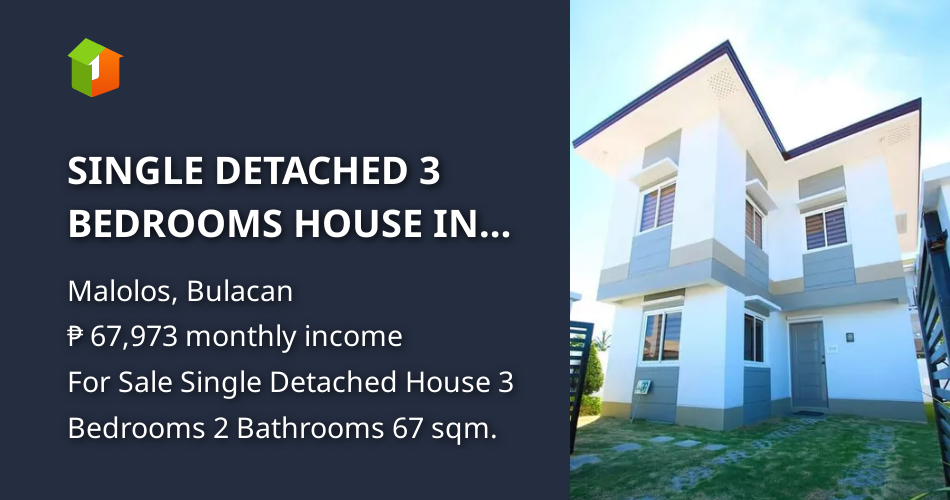 SINGLE DETACHED 3 BEDROOMS HOUSE IN BULACAN [Houses and Lots 🏘️ ...
