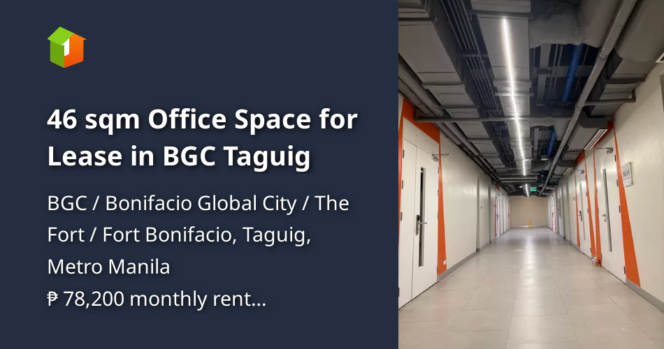 46 sqm Office Space for Lease in BGC Taguig [Commercial Properties 🏭 ...