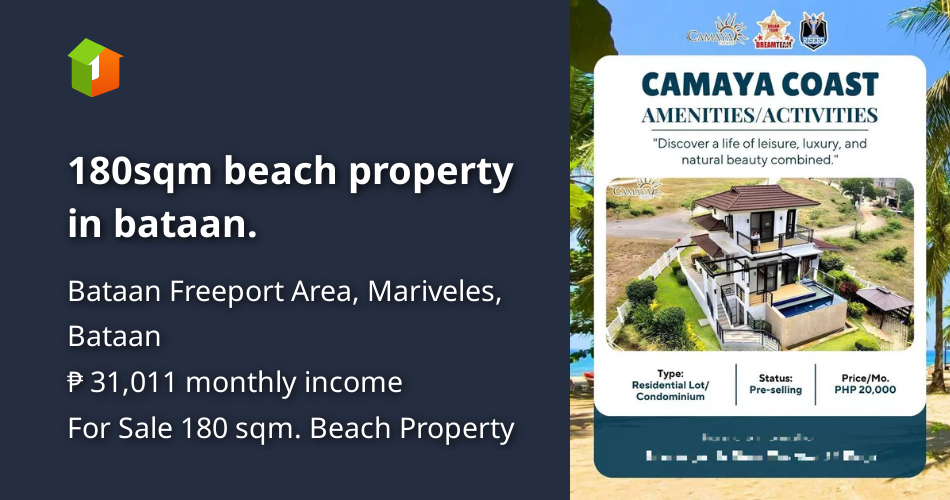 180sqm beach property in bataan. [Beach Properties 🏖️] (October 2025 ...