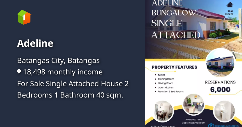 Adeline [Houses and Lots 🏘️] (October 2022) in Batangas City, Batangas ...