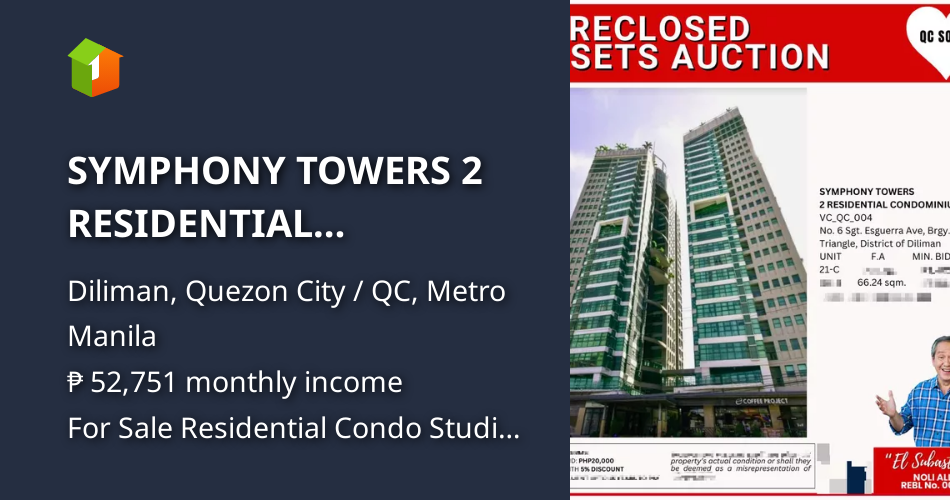 SYMPHONY TOWERS 2 RESIDENTIAL CONDOMINIUM UNIT [Condos 🏙️] (March 2025 ...