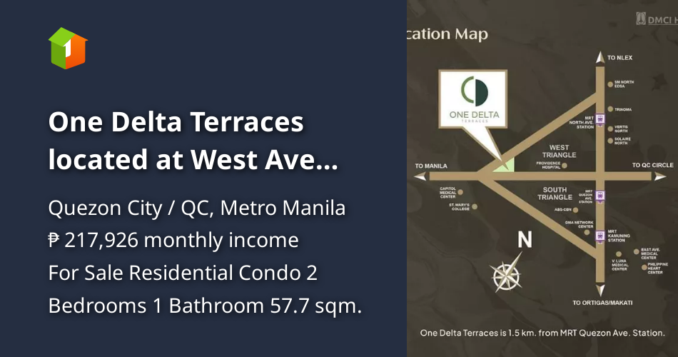 One Delta Terraces located at West Ave Quezon City [Condos 🏙️] (March ...