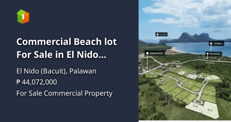 Commercial Beach lot For Sale in El Nido ,Palawan [Commercial ...