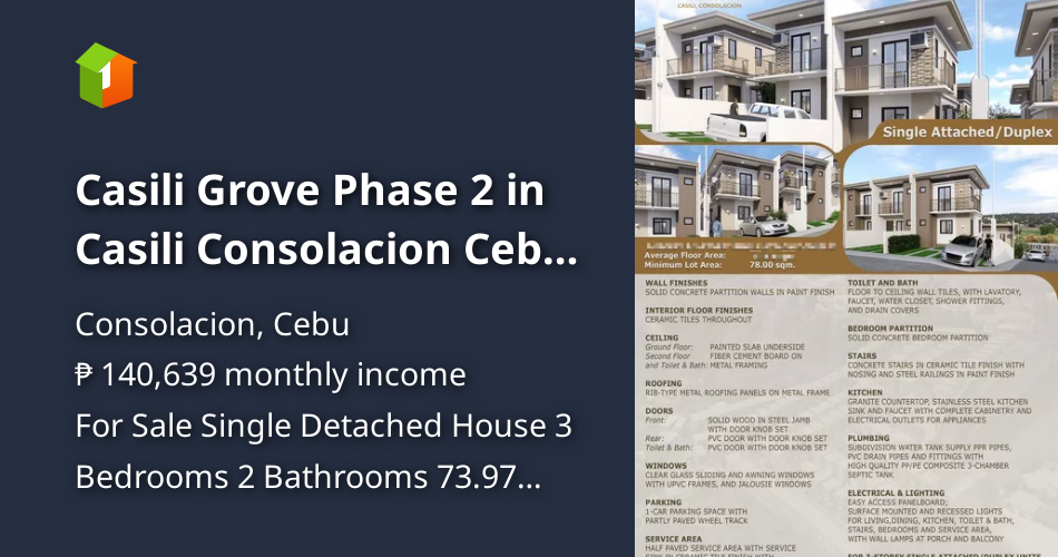 Casili Grove Phase 2 in Casili Consolacion Cebu Single Detached House ...