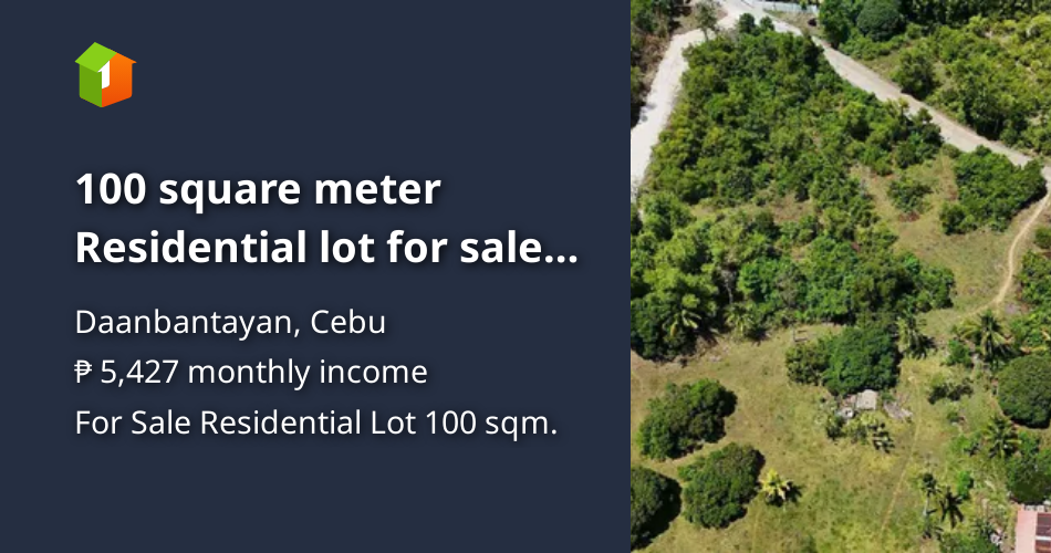 100 square meter Residential lot for sale in Calape Daan Bantayan Cebu ...