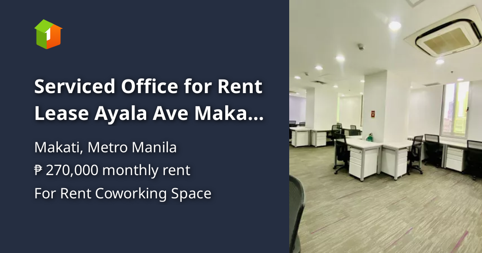 Serviced Office for Rent Lease Ayala Ave Makati City for 30 pax ...