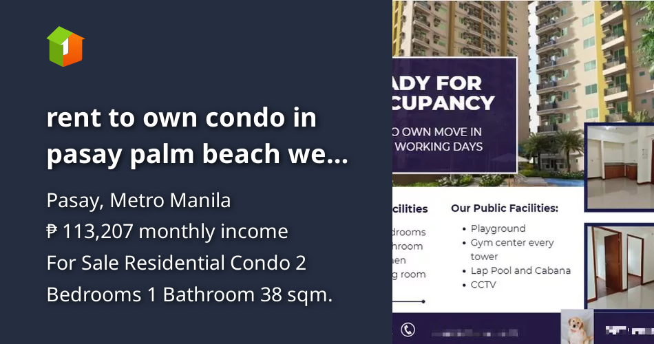 Rent to own condo in pasay palm beach west rent to own rfo near ...
