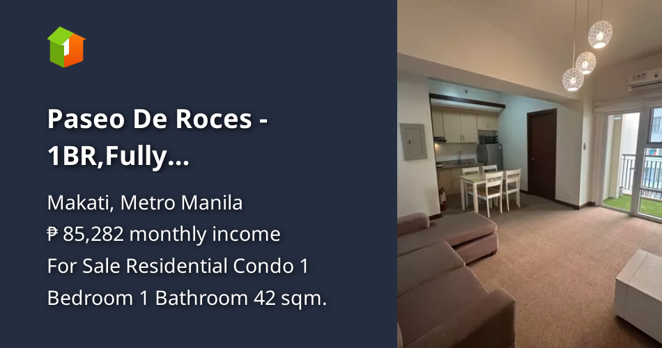 Paseo De Roces - 1BR,Fully Furnished,42sqm. [Condos 🏙️] (November 2025 ...