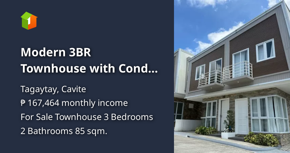 Modern 3BR Townhouse with Condo Title in Tagaytay [Houses and Lots 🏘️ ...