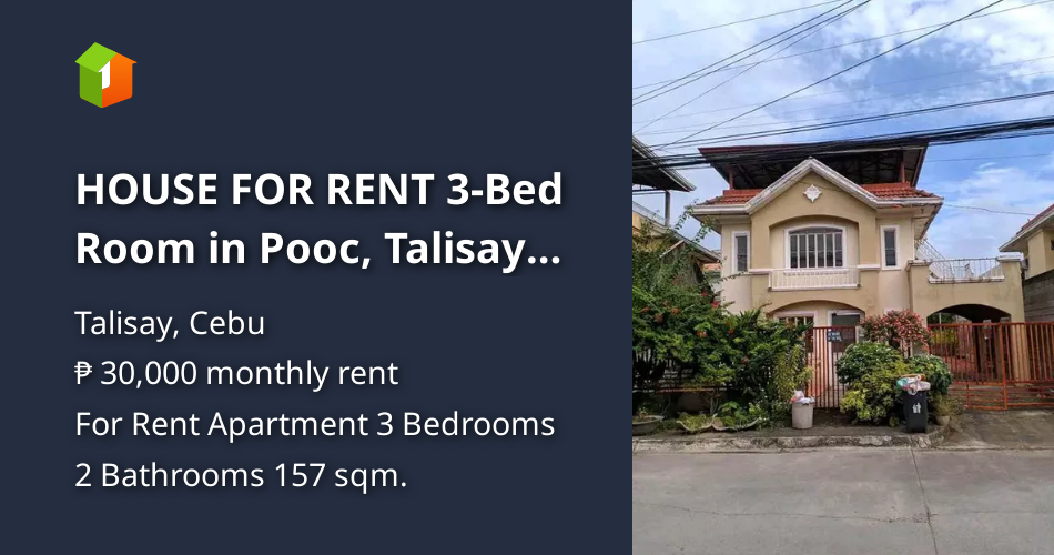 HOUSE FOR RENT 3-Bed Room in Pooc, Talisay City [Condos 🏙️] (July 2025 ...