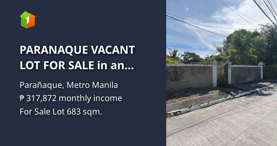 PARANAQUE VACANT LOT FOR SALE in an exclusive & Gated Subdivision in ...