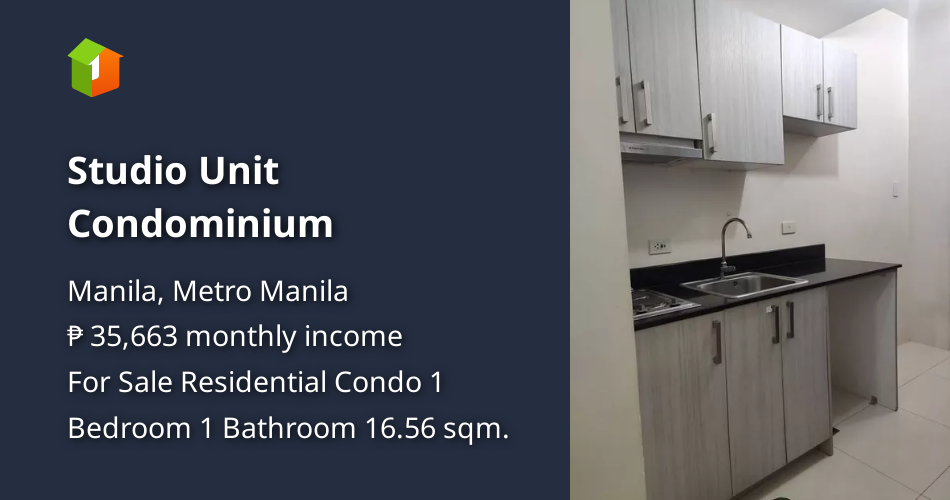 Studio Unit Condominium [Condos 🏙️] (July 2024) in Manila, Metro Manila ...